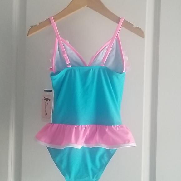 Floatimini | Swim | Floatimini Girls Swimsuit Pink Blue With Roset ...